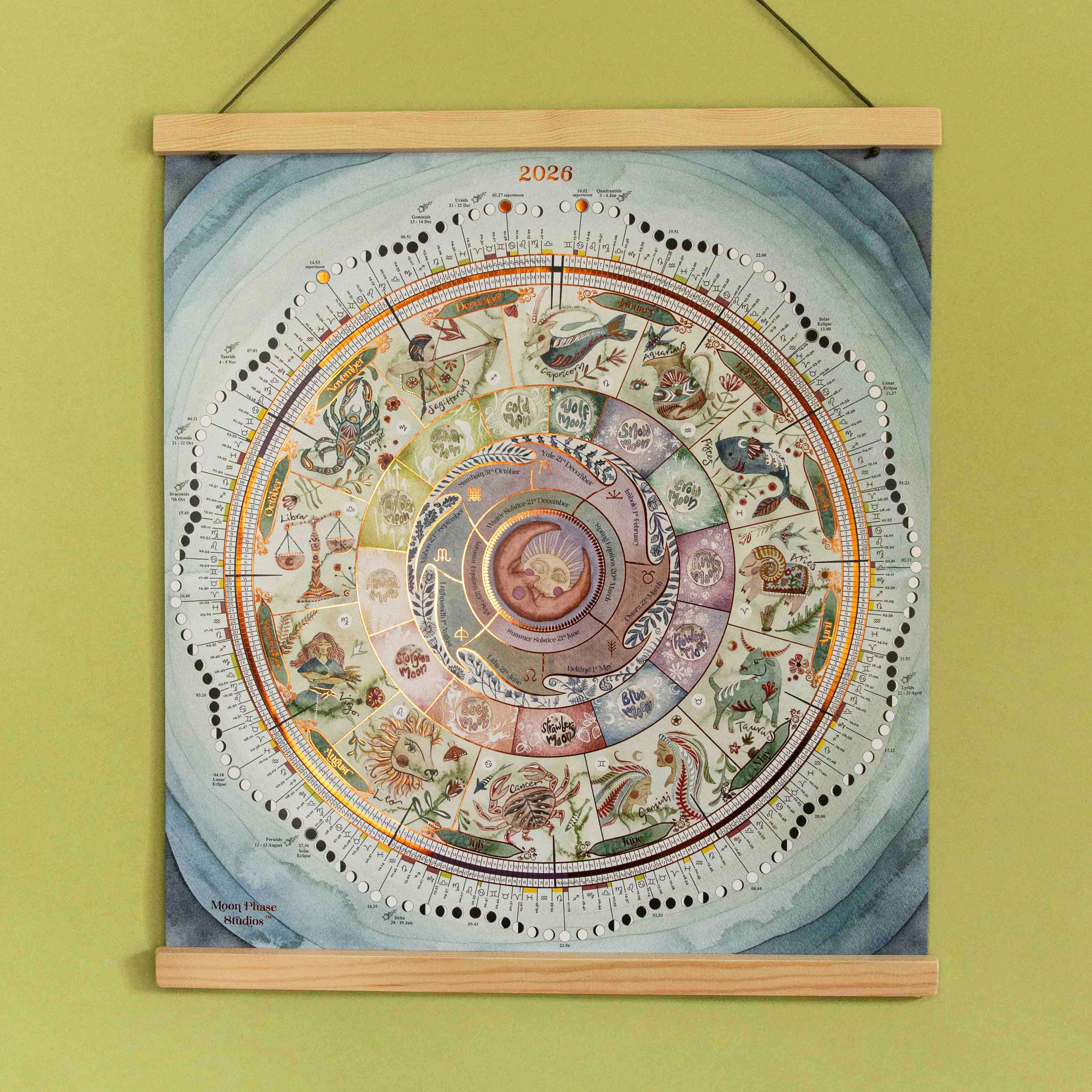 Moon Phase Calendars 2026 | Lunar Wall Calendars & Planners Calendars ...